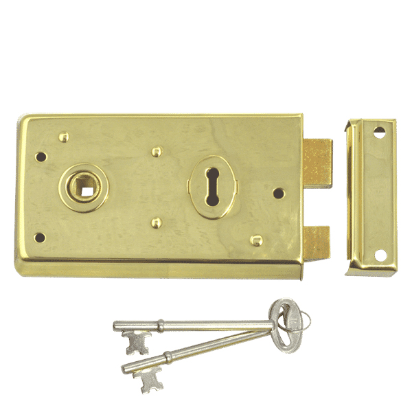 Asec Double Handed Rim Sash Lock - www.locktrader.co.uk